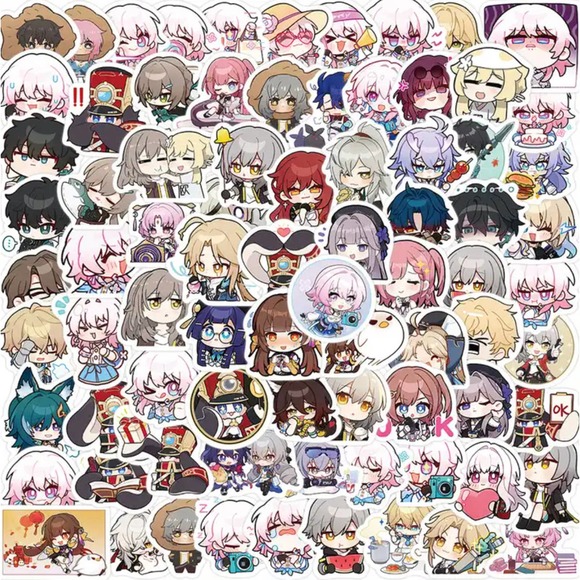 No Brand | Design | Honkai Star Rail Anime 75 Piece Sticker Set | Poshmark